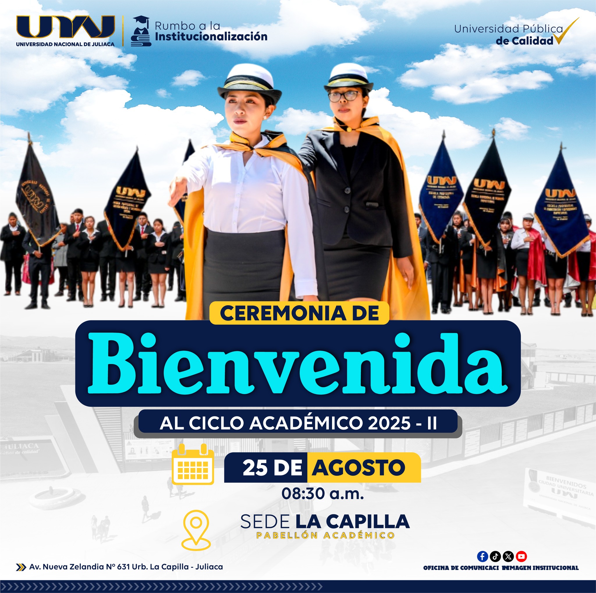 CEREMONIA DE BIENVENIDA AL CICLO ACADÉMICO 2025-II | UNAJ - Universidad ...